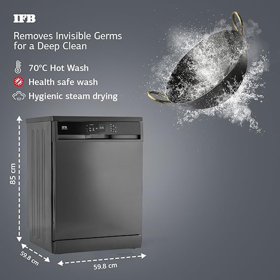 NEPTUNE VX14 (INOX GREY)(14 PLACES)(8903287040450)-DISH WASHER-IFB ...